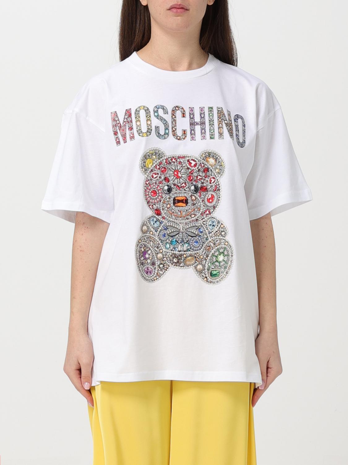 MOSCHINO COUTURE: T-shirt woman - White | Moschino Couture t-shirt 07095441 online at GIGLIO.COM