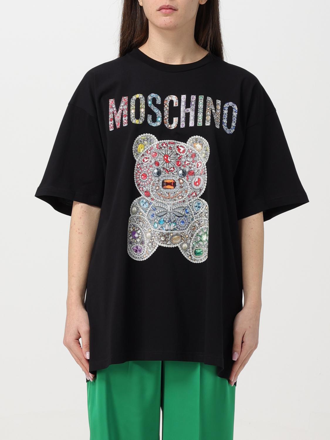 MOSCHINO COUTURE: T-shirt Teddy Gioiello - Nero | T-Shirt Moschino Couture 07095441 online su ...