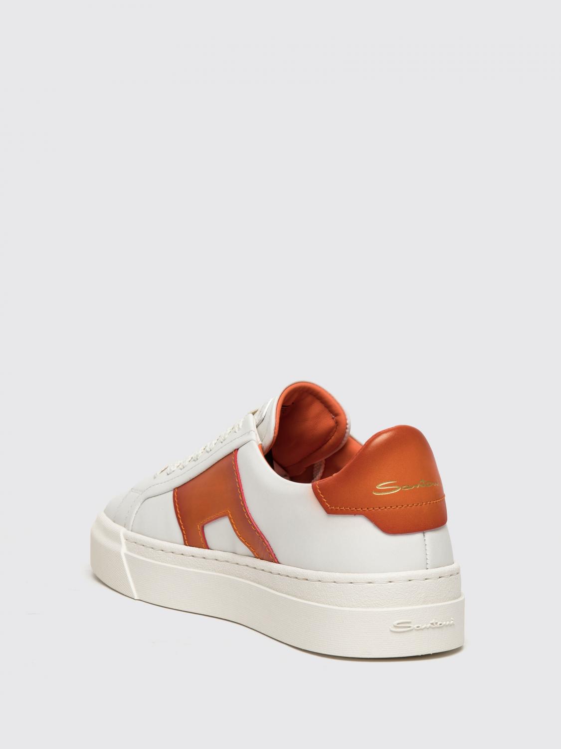 SANTONI: Sneakers woman - Orange | Santoni sneakers WBGT61070PNNBXAL ...
