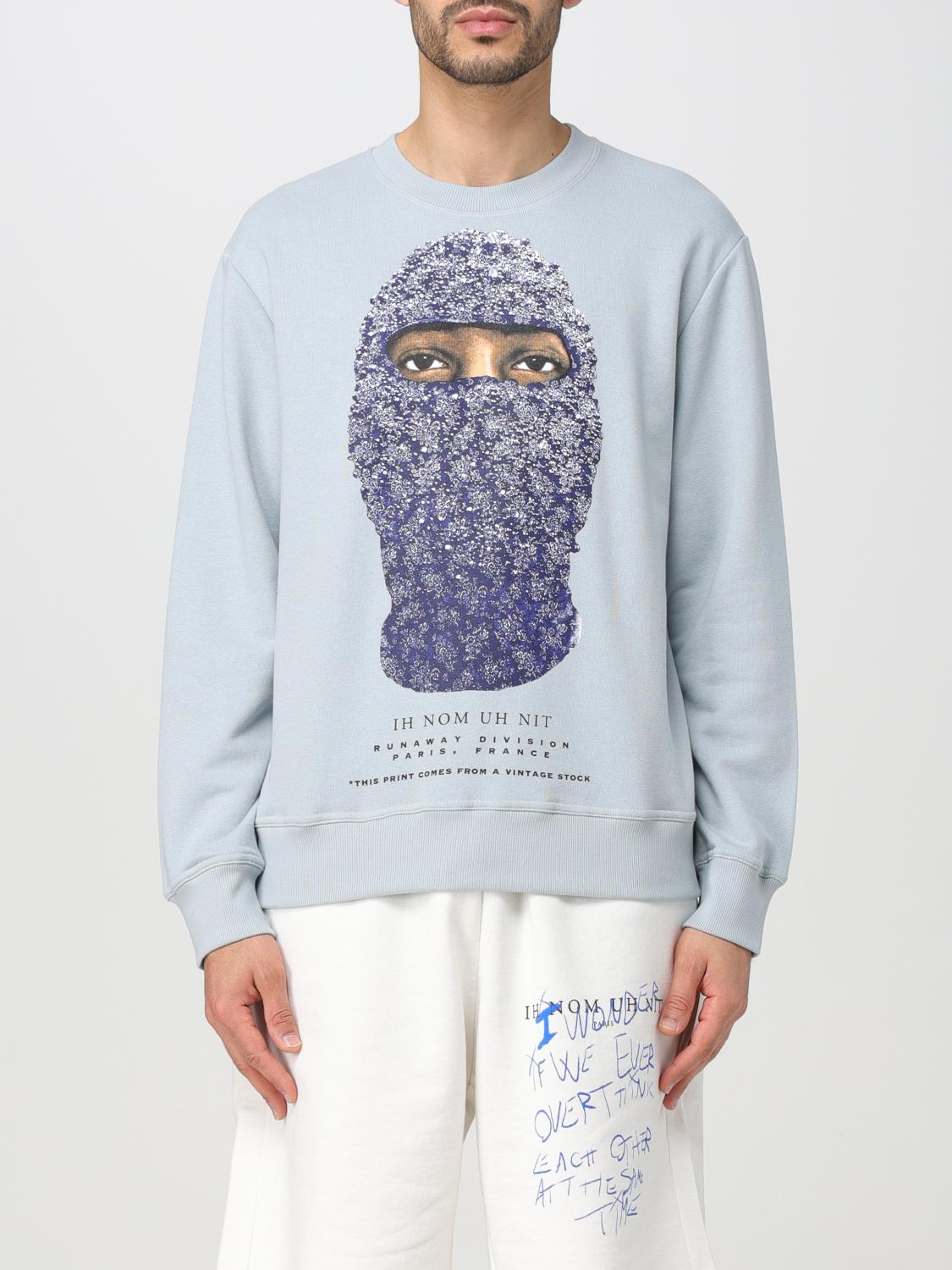 IH NOM UH NIT: Sweater men - Blue | Ih Nom Uh Nit sweater NMS24233 ...