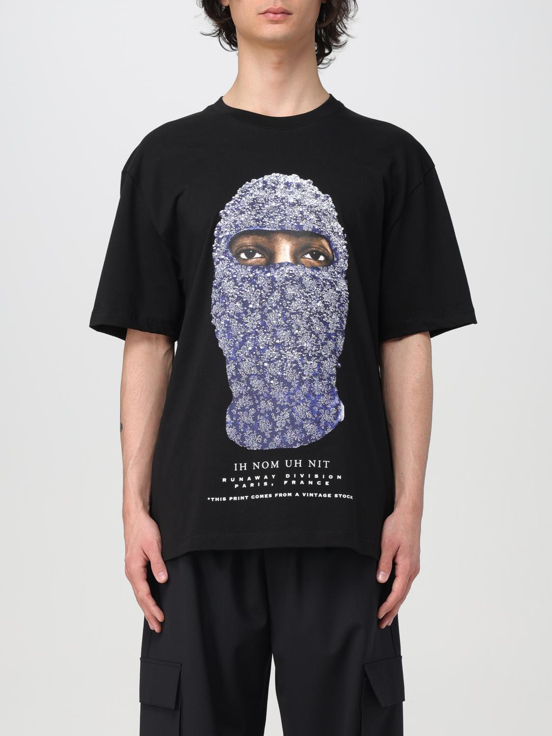 IH NOM UH NIT: T-shirt men - Black | Ih Nom Uh Nit t-shirt NMS24228 ...