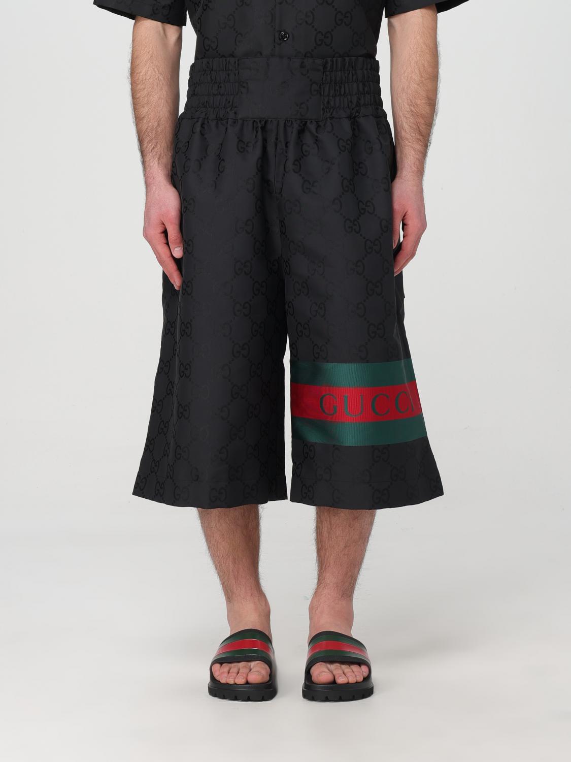 GUCCI: Short men - Black | Gucci short 769506ZAQDA online at GIGLIO.COM