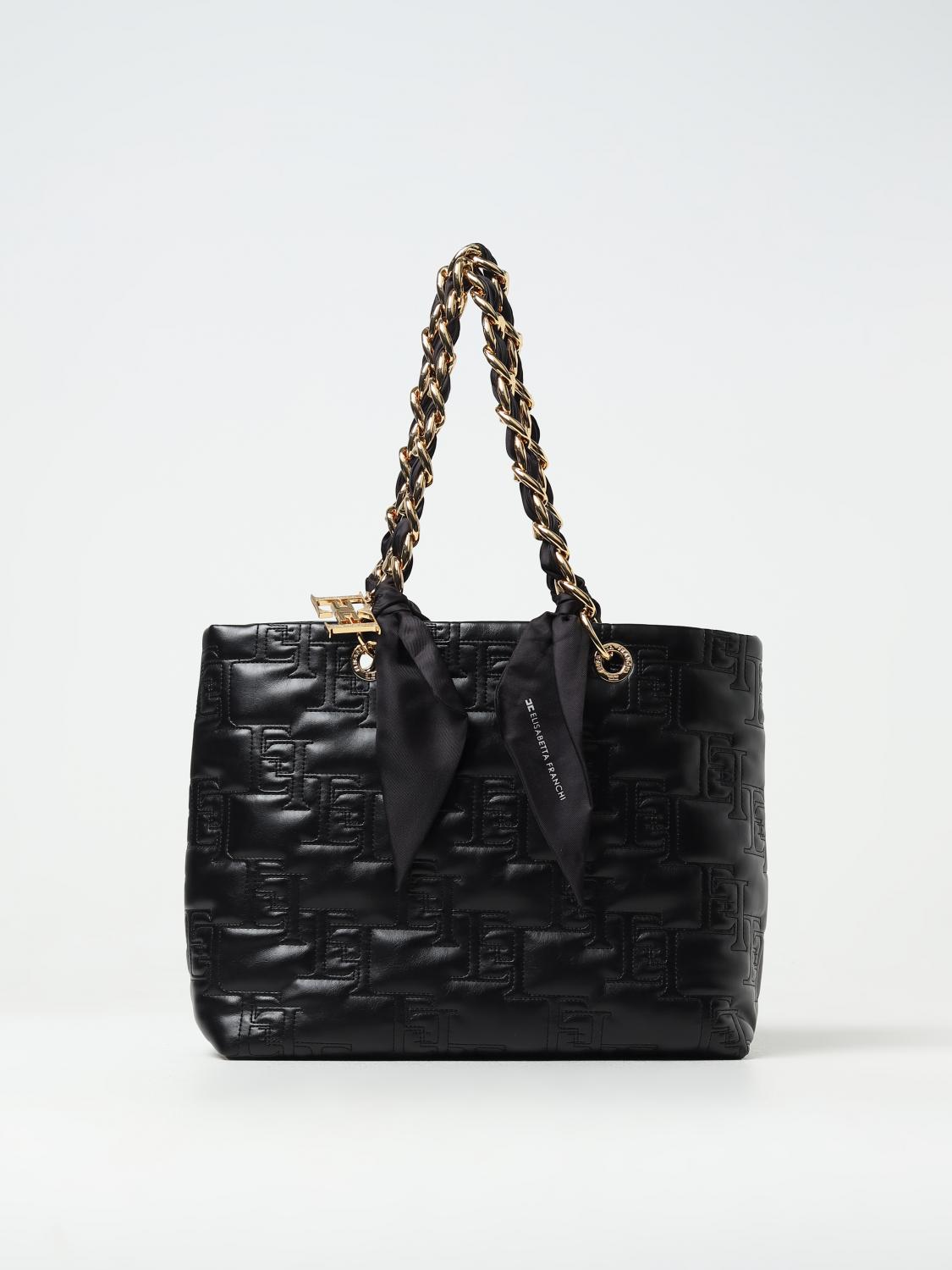 ELISABETTA FRANCHI: Handbag woman - Black | Elisabetta Franchi tote ...