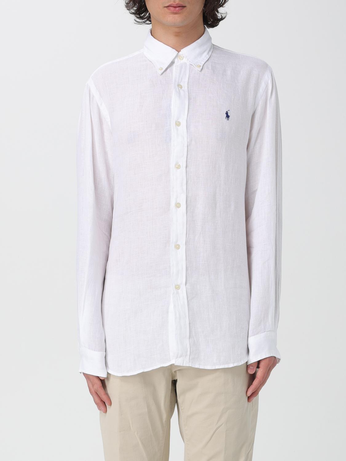 POLO RALPH LAUREN: Shirt men - White | Polo Ralph Lauren shirt ...