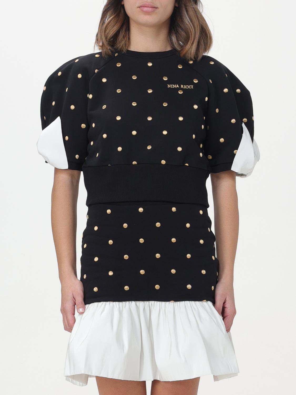 NINA RICCI: Sweater woman - Black | Nina Ricci sweatshirt ...