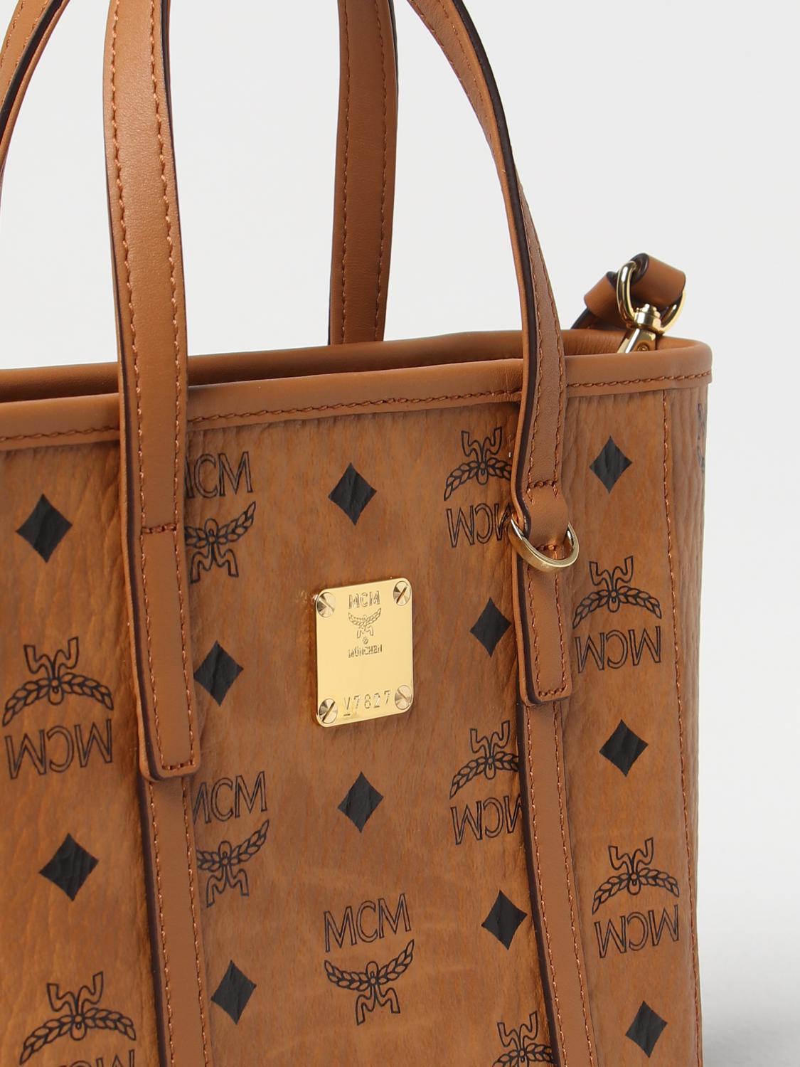 MCM: Shoulder bag woman - Brown | Mcm mini bag MWPAATN04 online at ...