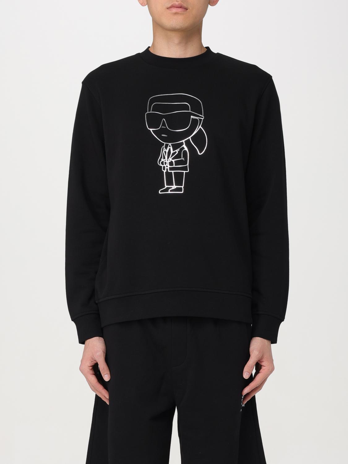 KARL LAGERFELD: Sweater men - Black | Karl Lagerfeld sweater ...
