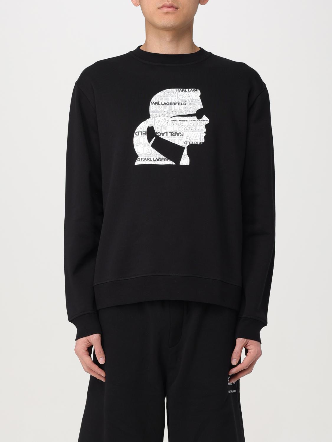 KARL LAGERFELD: Sweater men - Black | Karl Lagerfeld sweater ...