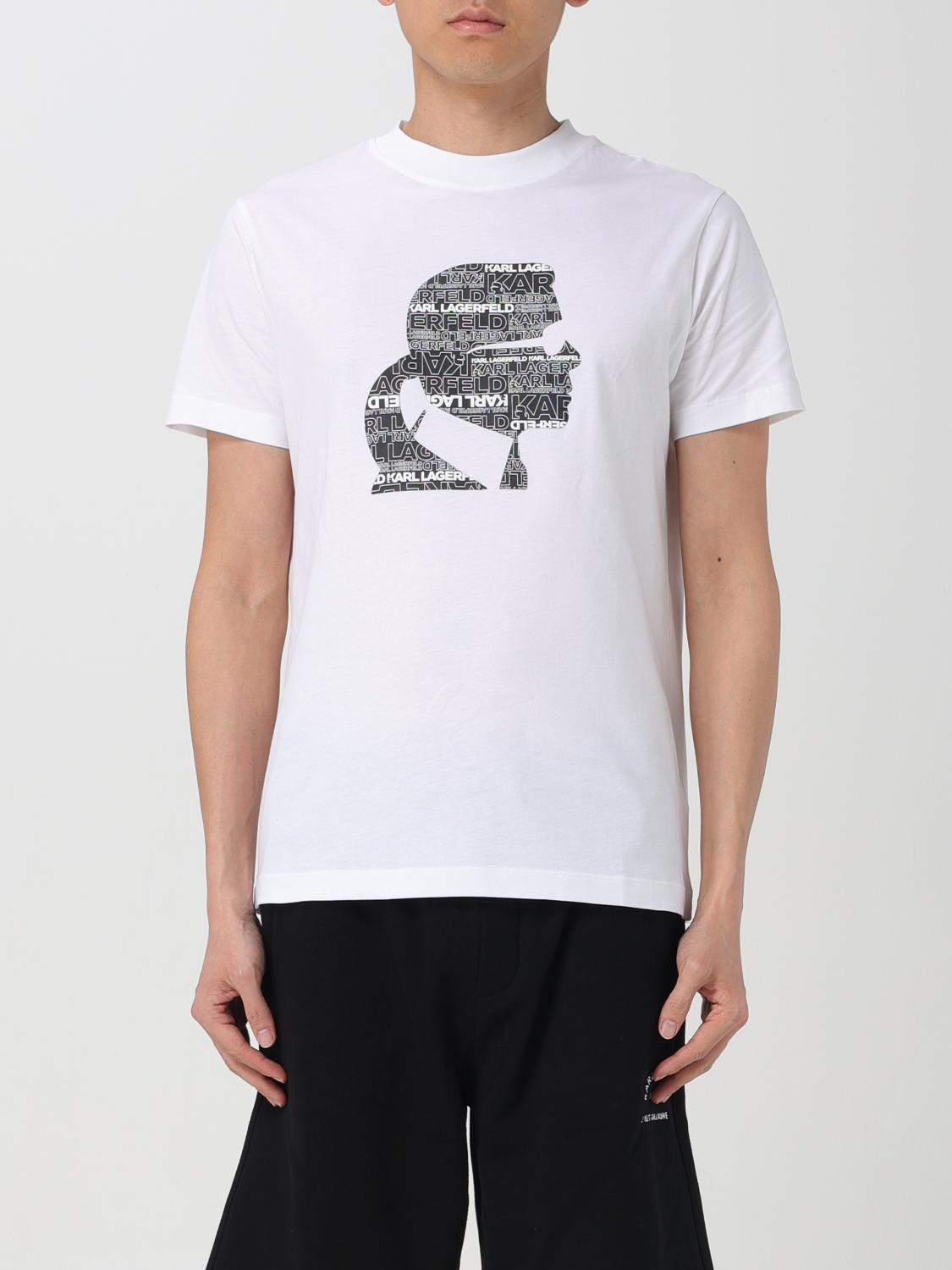 KARL LAGERFELD: T-shirt men - White | Karl Lagerfeld t-shirt ...