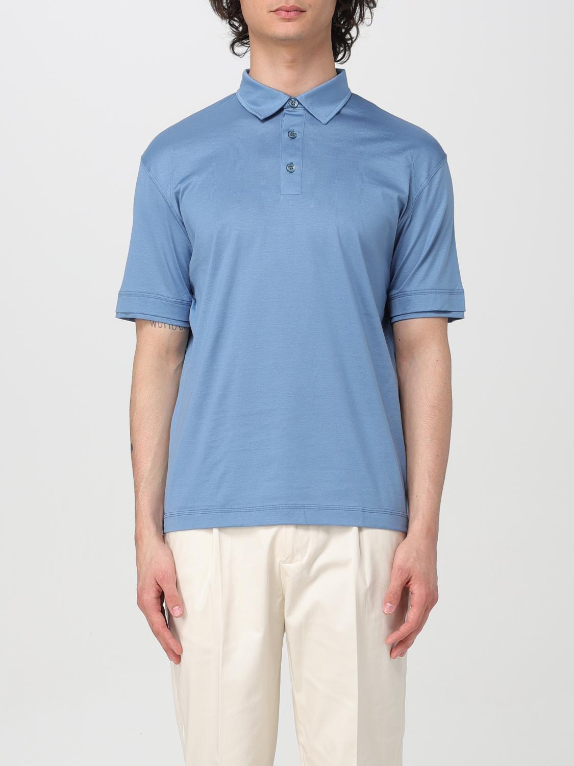 PAOLO PECORA: T-shirt men - Blue 1 | Paolo Pecora polo shirt F1114054 ...
