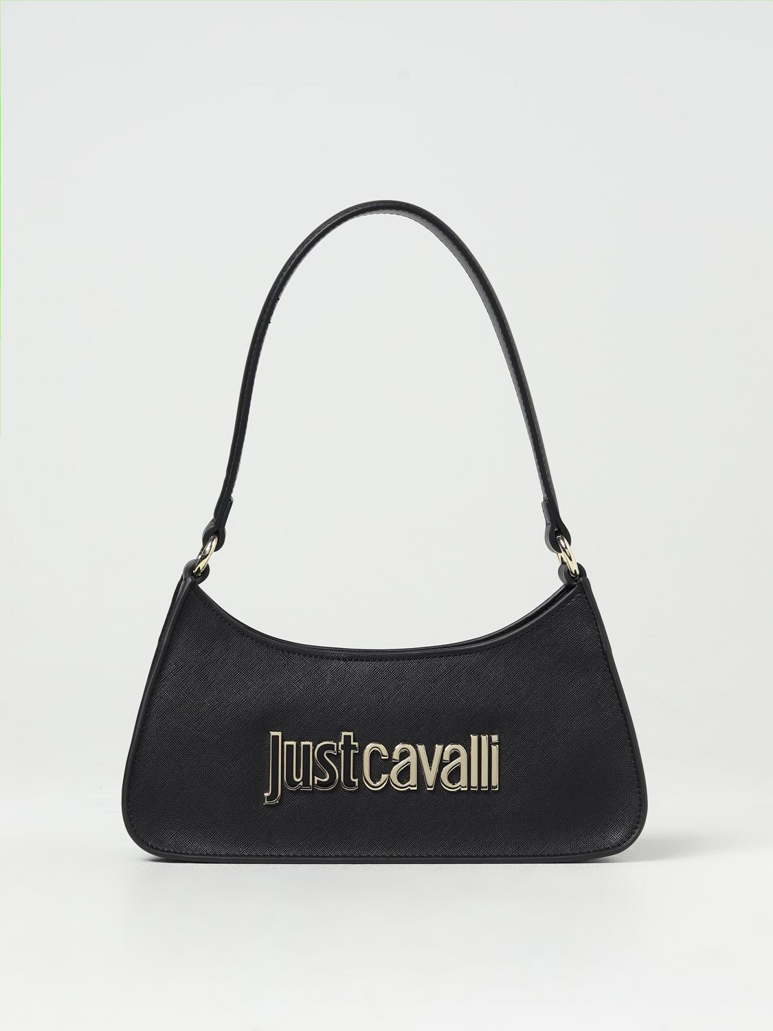 JUST CAVALLI: Handbag woman - Black | Just Cavalli shoulder bag ...