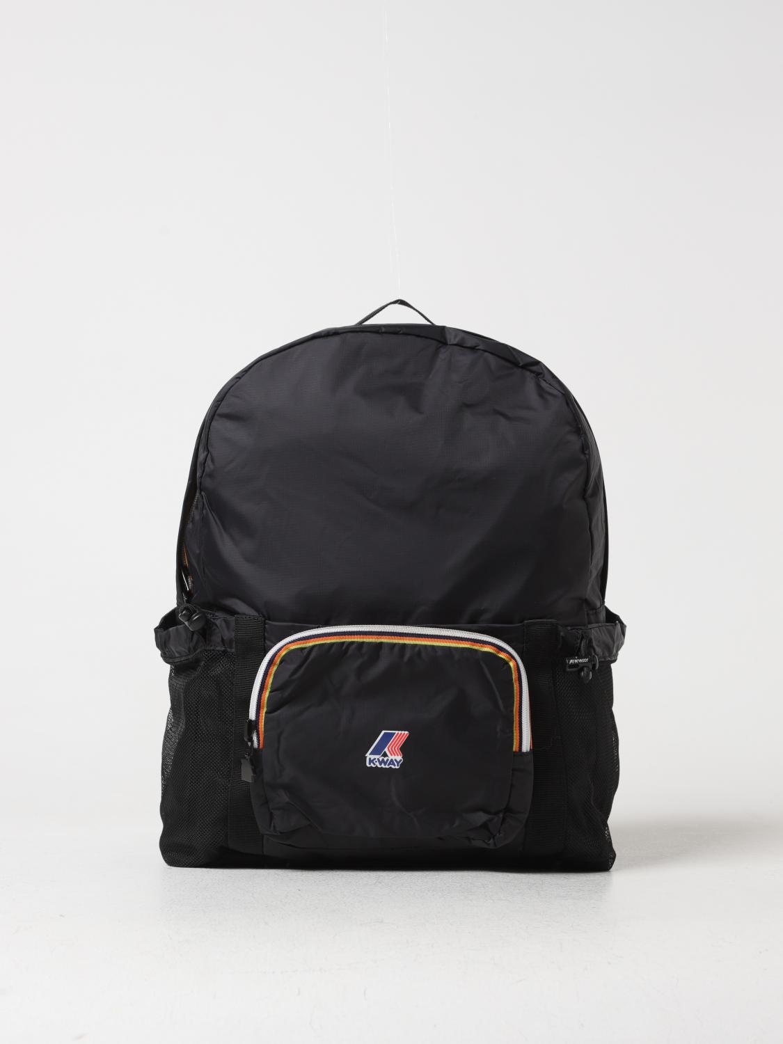 K-WAY: Backpack men - Black | K-Way backpack K1128BW online at GIGLIO.COM