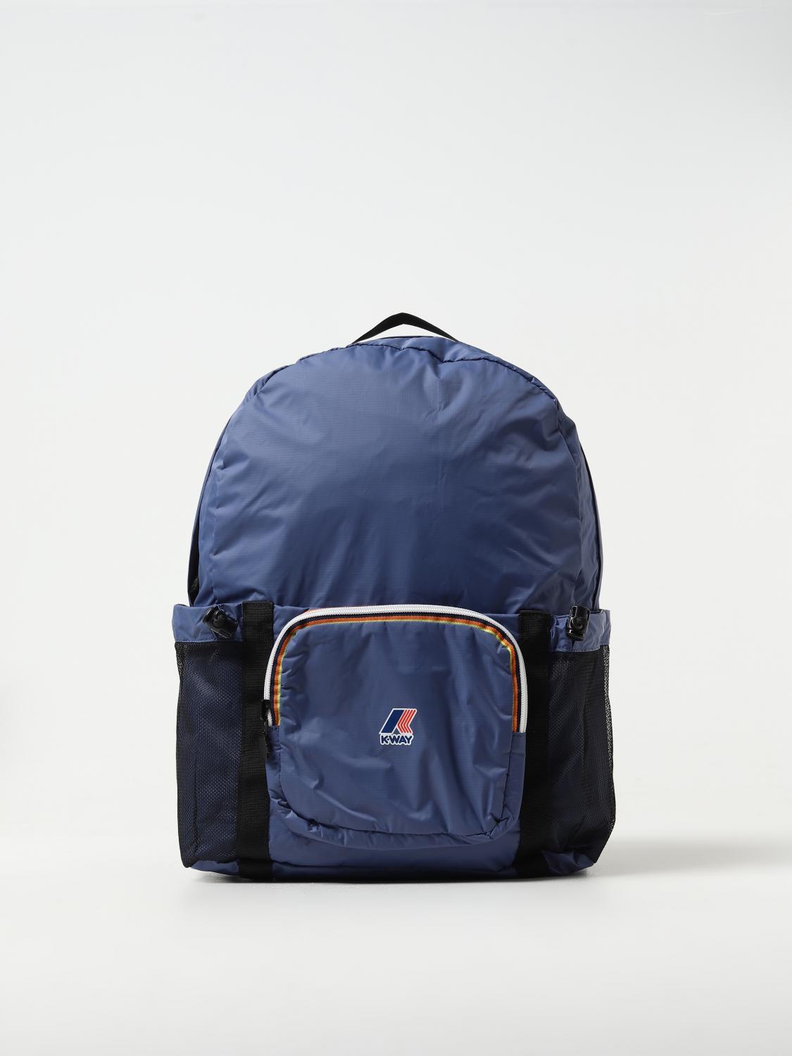 K-WAY: Backpack men - Blue 1 | K-Way backpack K1128BW online at GIGLIO.COM