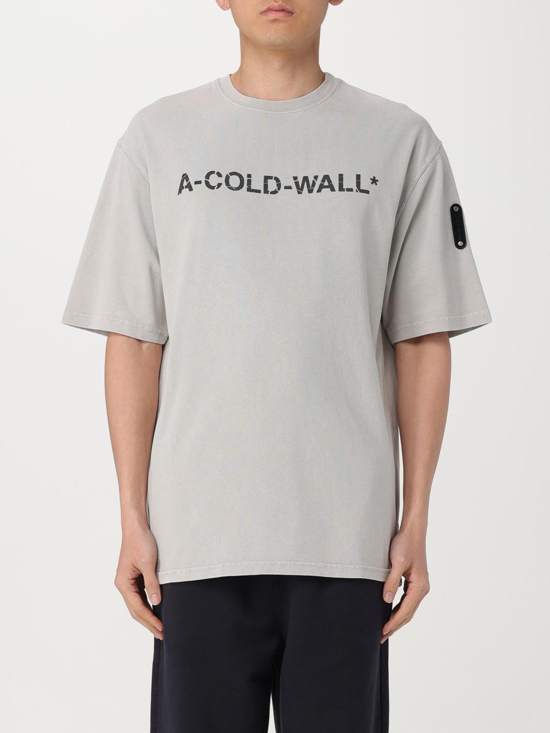 A-COLD-WALL*: T-shirt men - Grey | A-Cold-Wall* t-shirt ACWMTS186 online at GIGLIO.COM