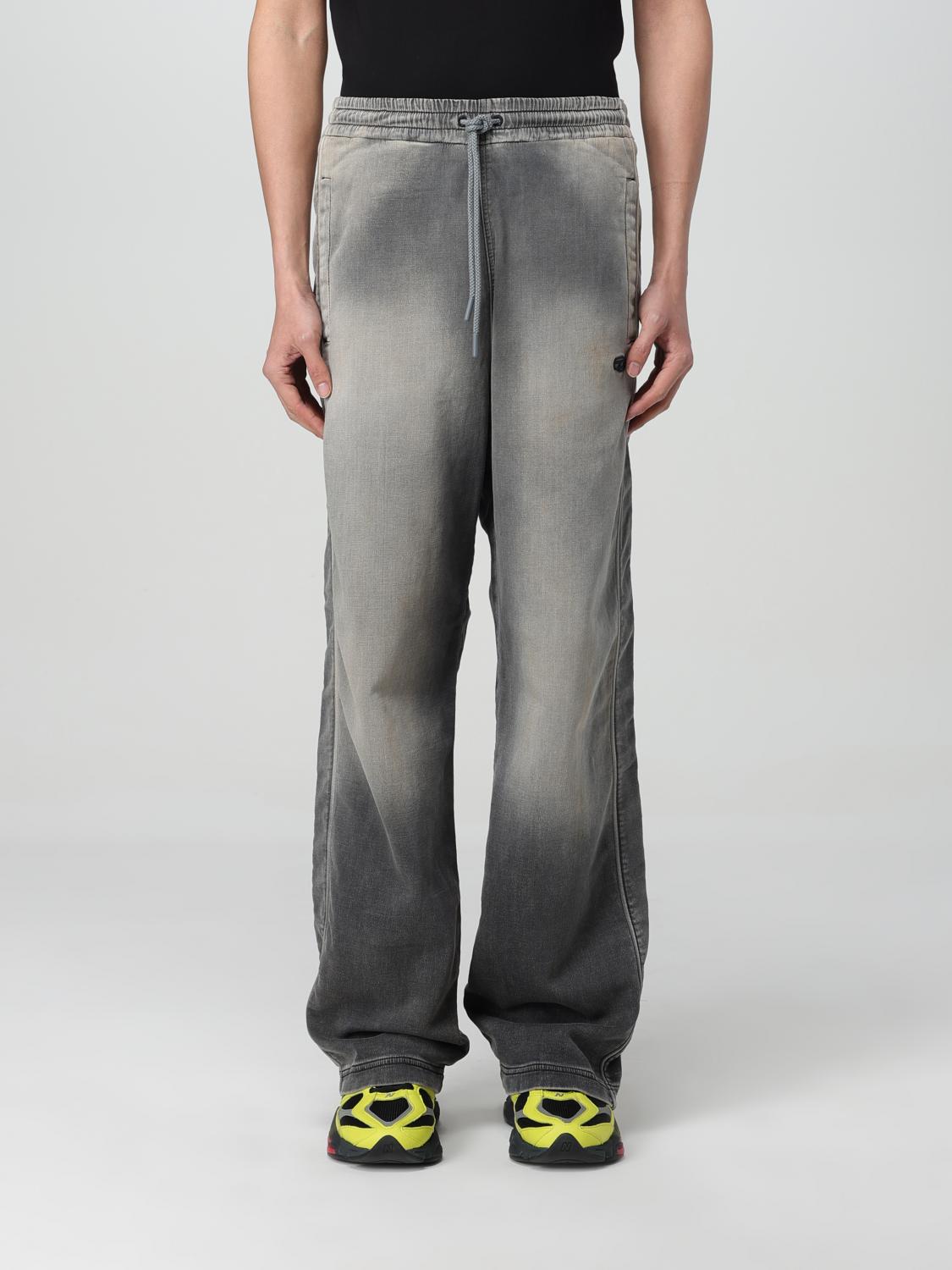 DIESEL: Pants men - Black | Diesel pants A11941068HT online at GIGLIO.COM