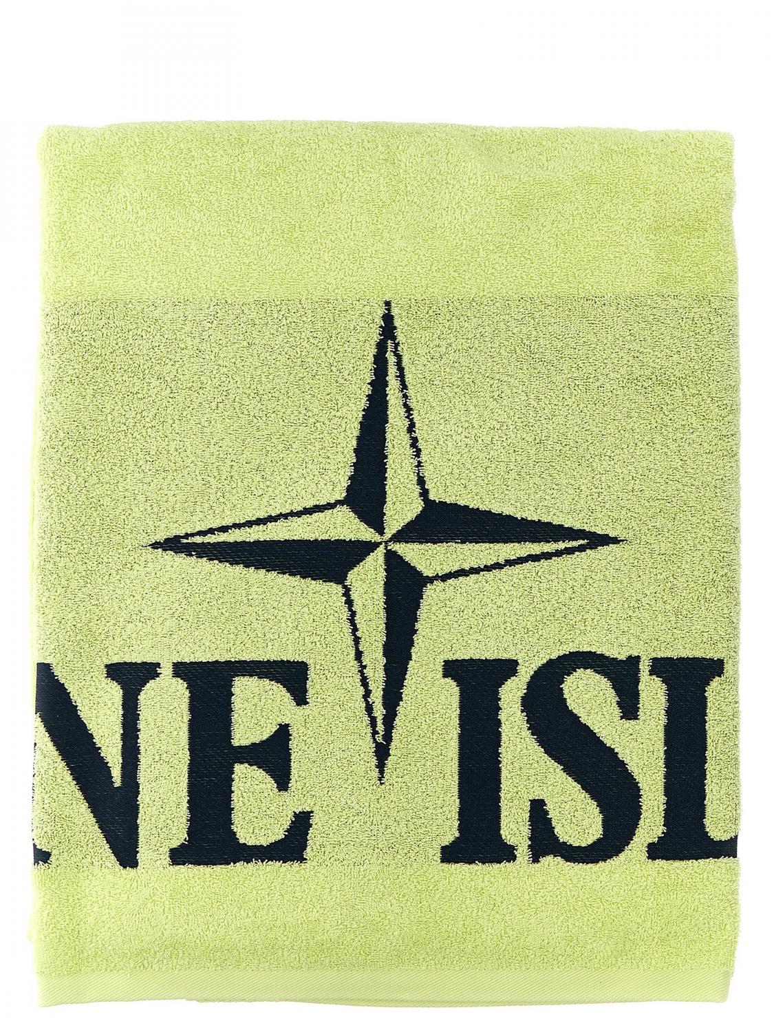 Stone Island Beach towel men - Yellow | 93366 | GIGLIO.COM
