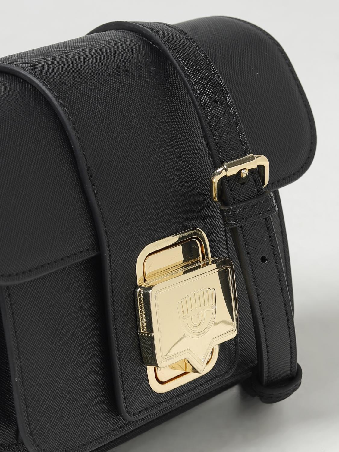 CHIARA FERRAGNI: Shoulder bag woman - Black | Chiara Ferragni mini bag ...