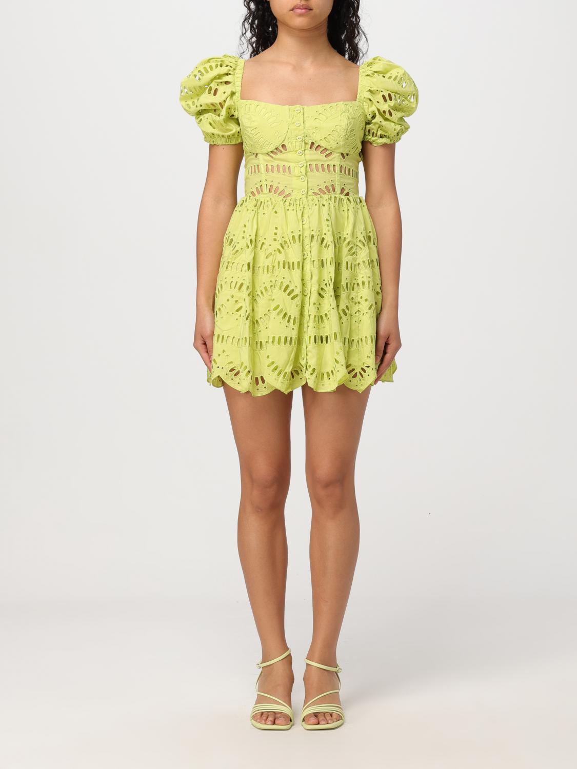 CHARO RUIZ: Dress woman Ibiza - Lime | Charo Ruiz dress 243613 online ...