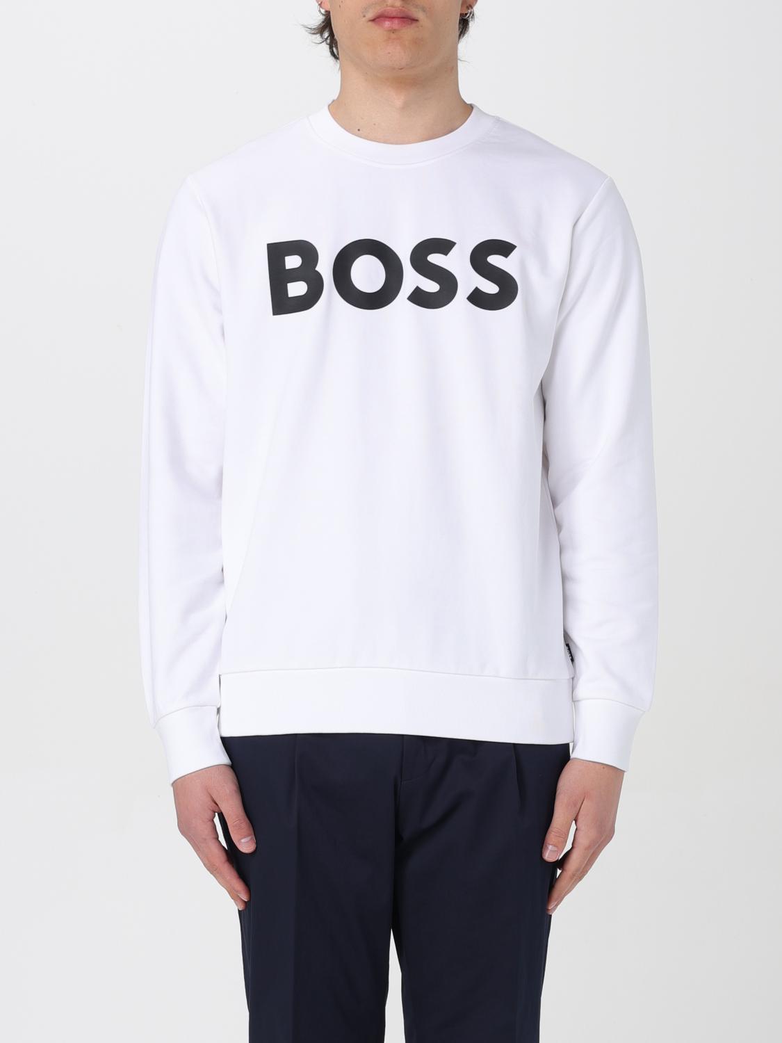 BOSS: Sweatshirt men - White | Boss sweatshirt 50496642 online at ...