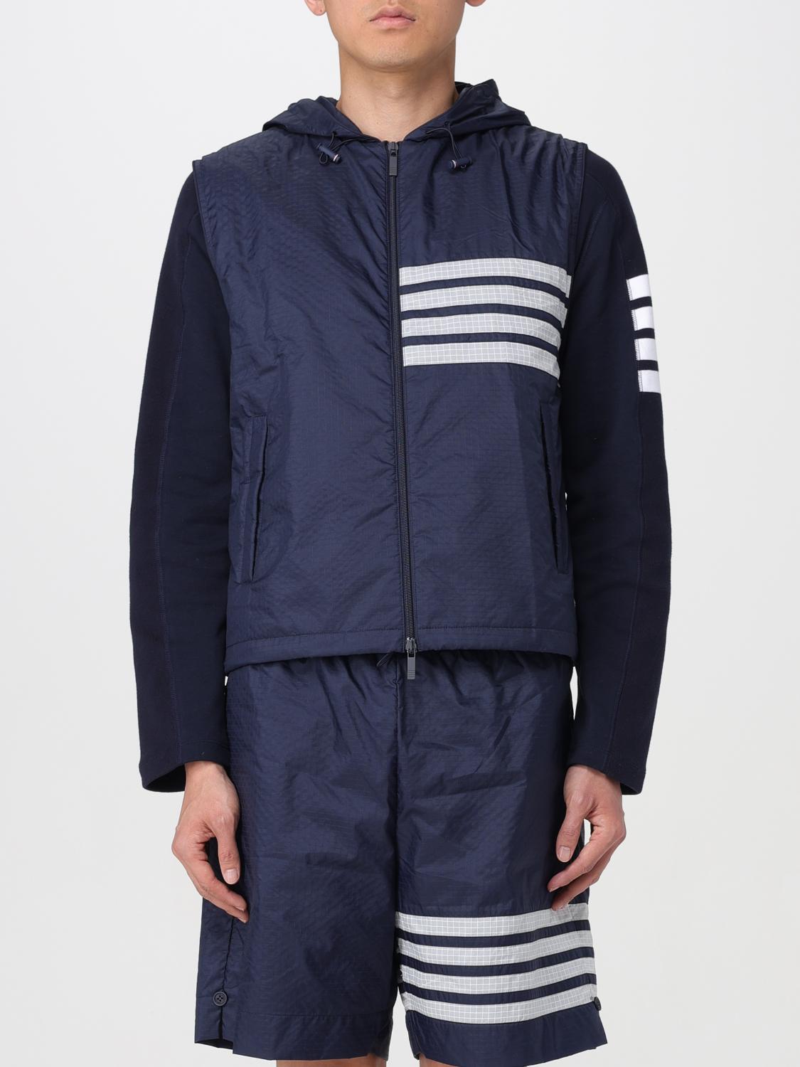 THOM BROWNE: Jacket men - Navy | Thom Browne jacket MJV007AF0517 online ...