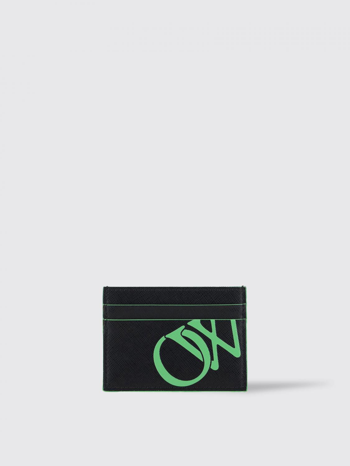 OFF-WHITE: Wallet men - Black | Off-White wallet OMND081S24LEA001 ...