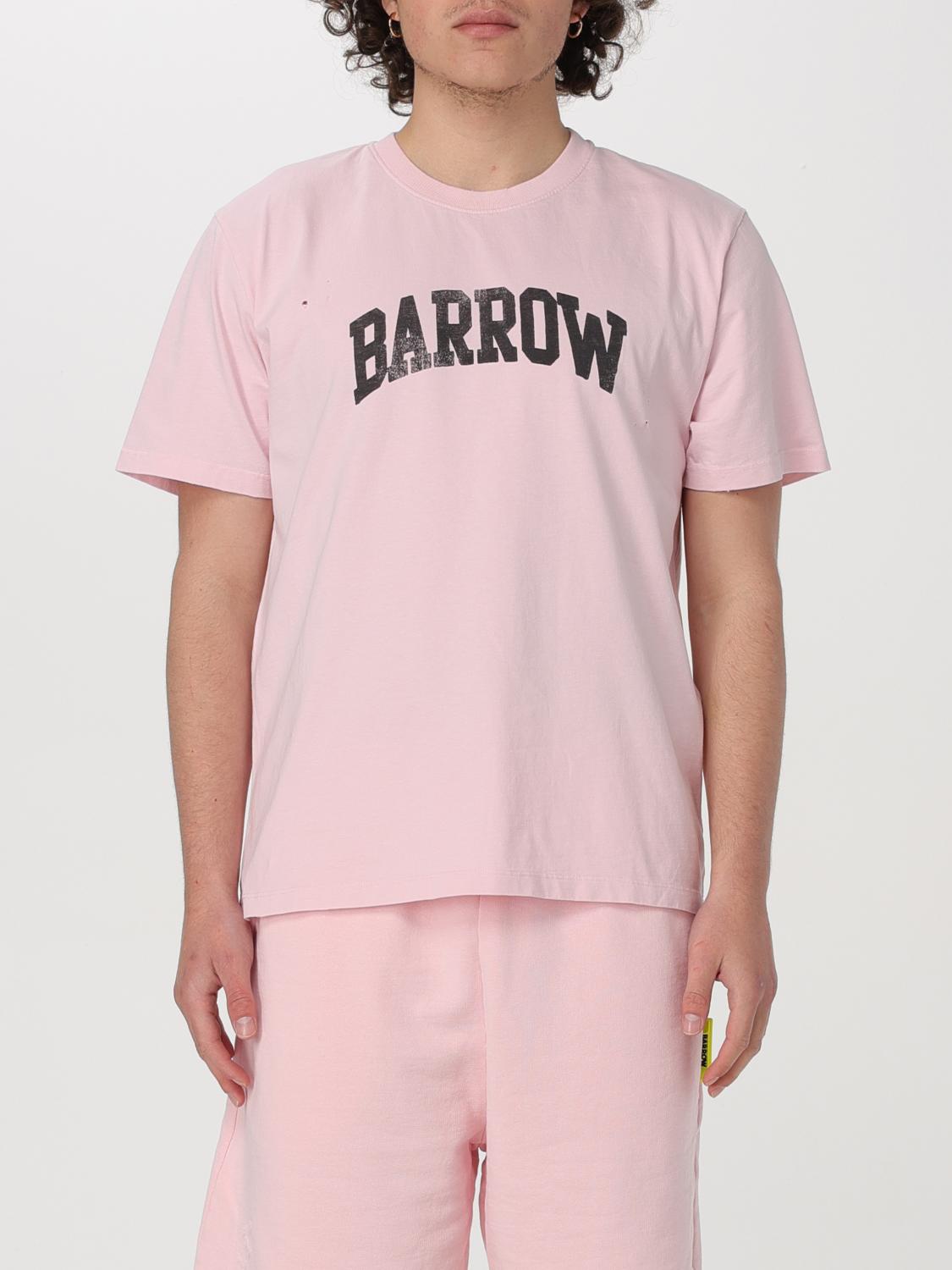 BARROW: T-shirt men - Pink | Barrow t-shirt S4BWUATH039 online at ...