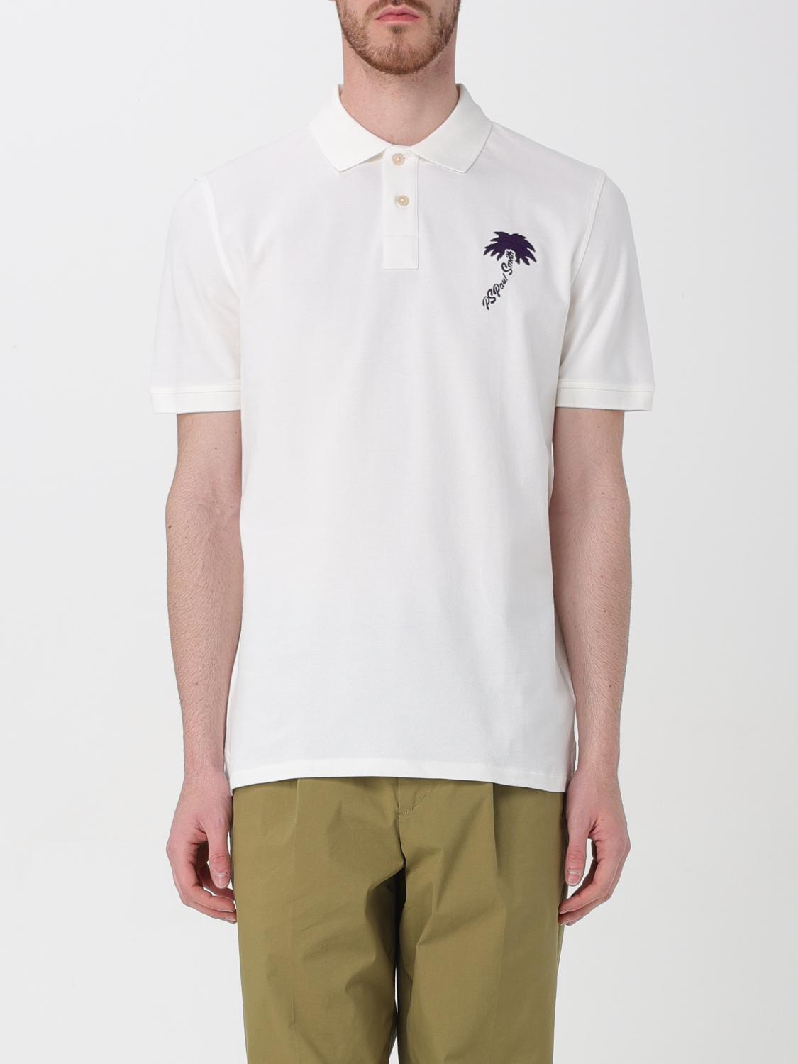 PS PAUL SMITH: Polo shirt men - White | Ps Paul Smith polo shirt M2R151LPM21511 online at GIGLIO.COM