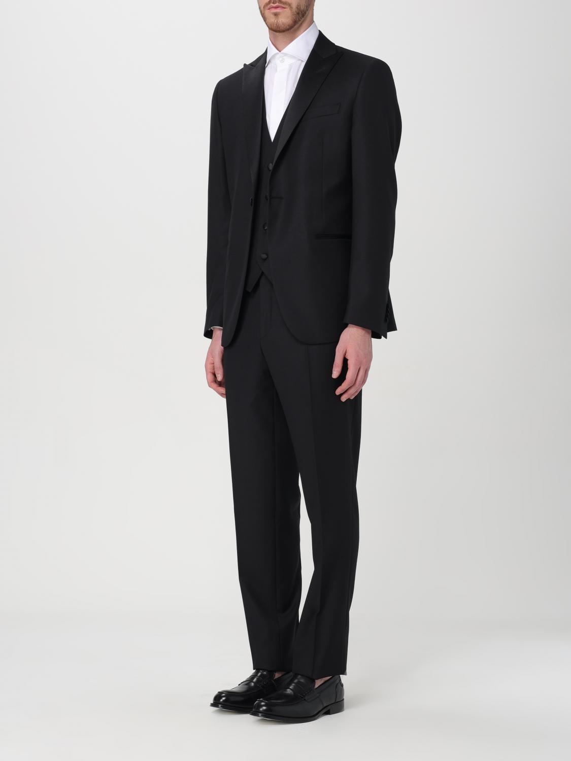 CORNELIANI: Suit men - Black | Corneliani suit 938T209398236 online at ...