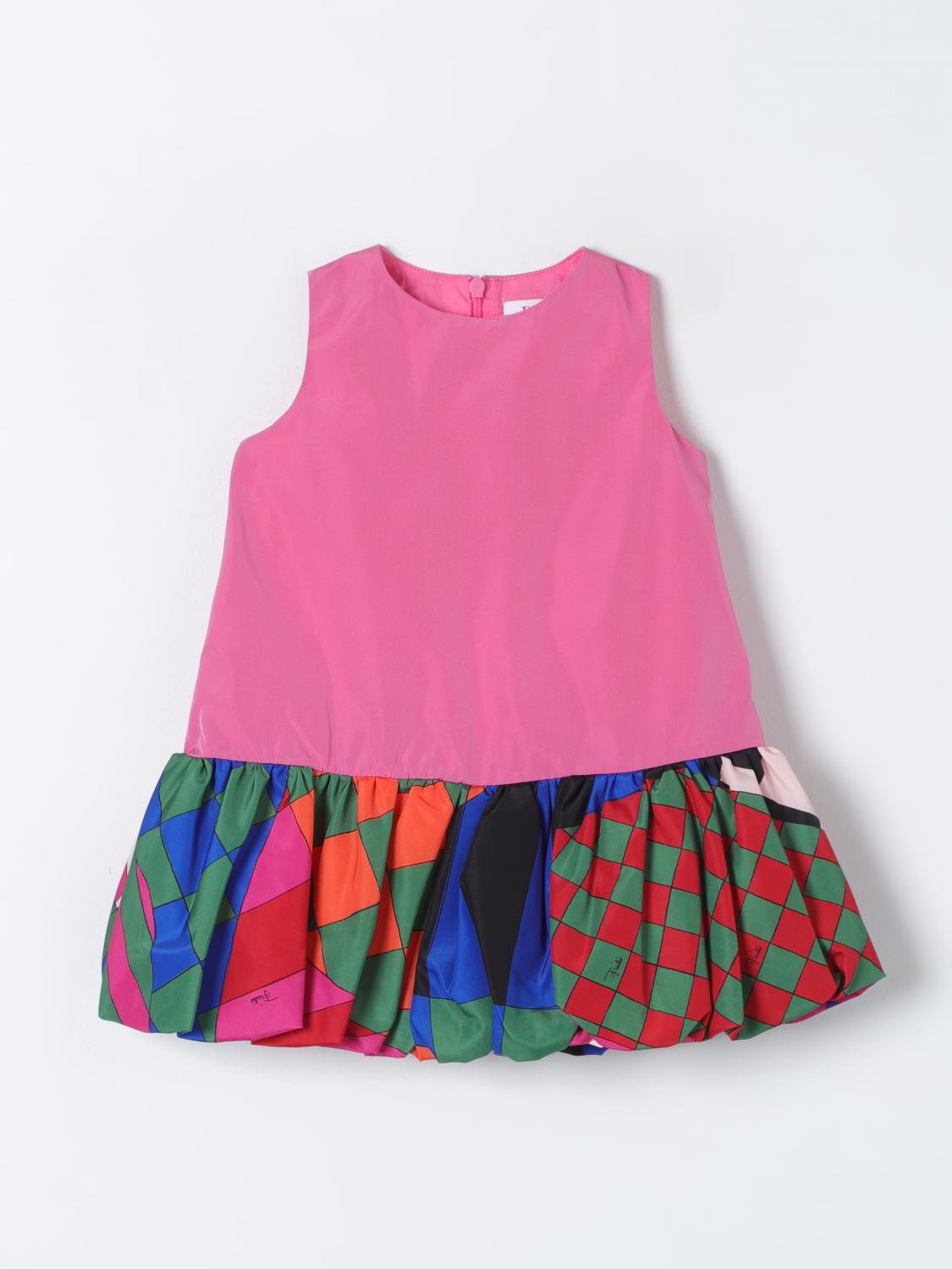 PUCCI: Romper kids Junior - Fuchsia | Pucci romper PU1122S0175 online ...