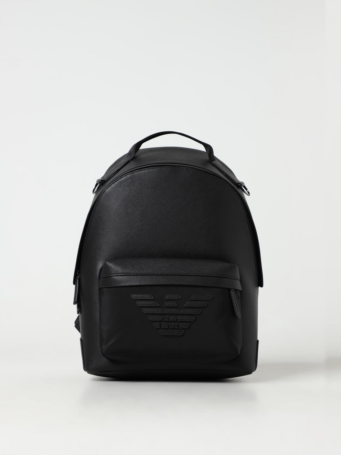 EMPORIO ARMANI: Backpack men - Black | Emporio Armani backpack ...