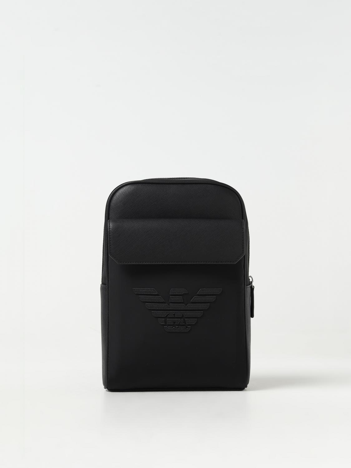 EMPORIO ARMANI: Backpack men - Black | Emporio Armani backpack ...