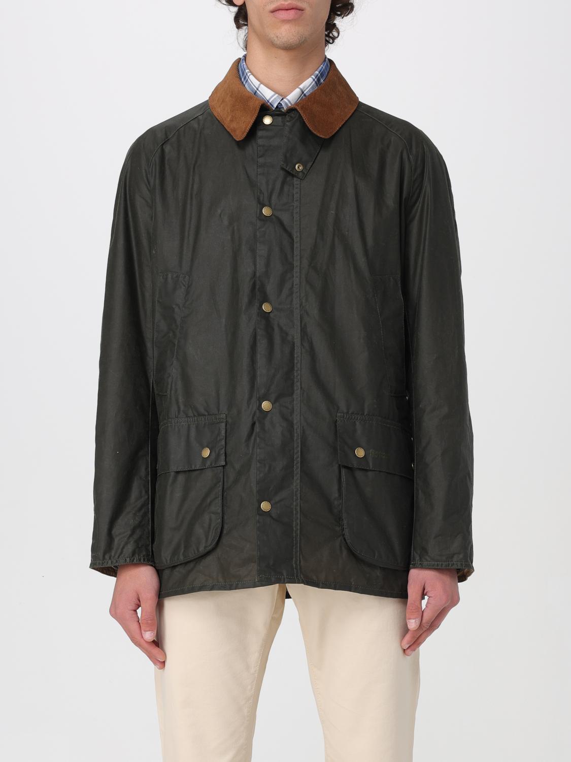 BARBOUR: Coat men - Green | Barbour jacket MWX1377 online at GIGLIO.COM