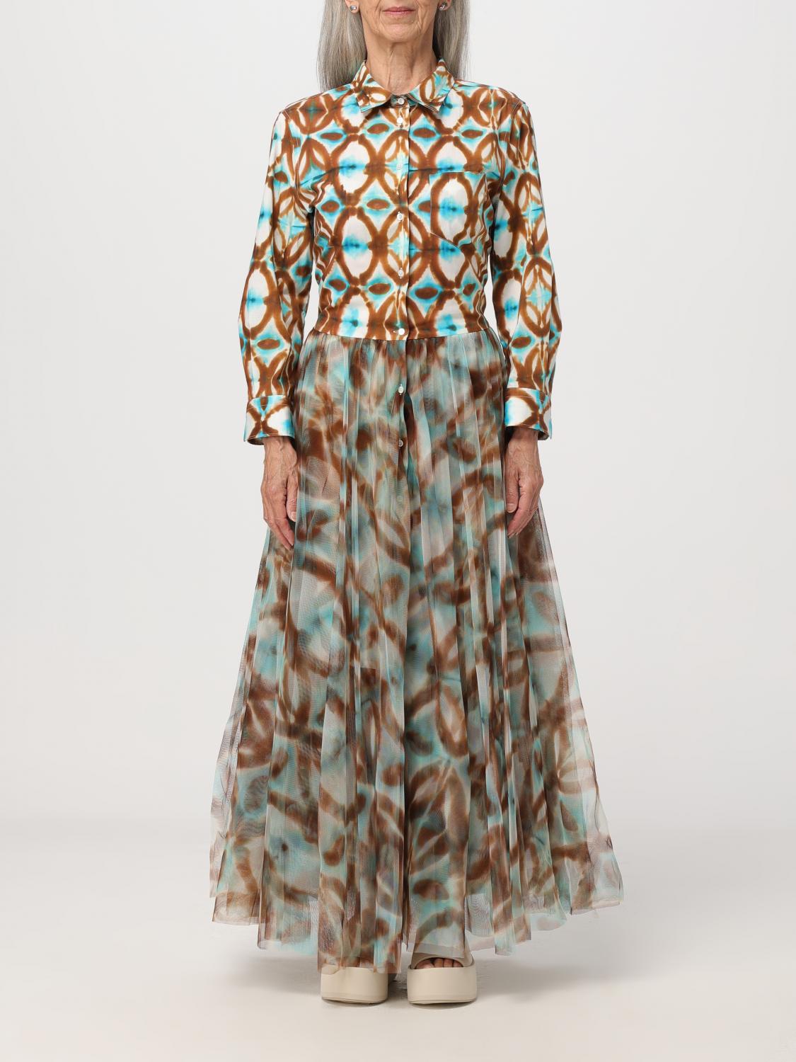 SARA ROKA: Dress woman - Brown | Sara Roka dress S1Q7509SM90056 online ...