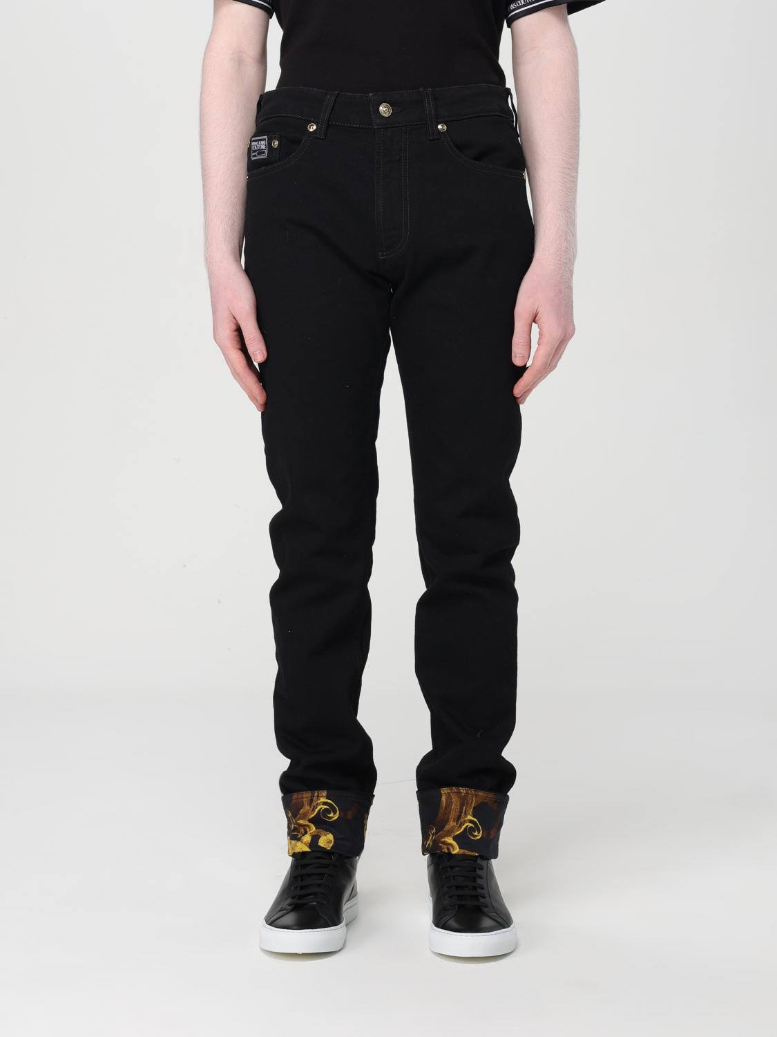 VERSACE JEANS COUTURE: Jeans men - Black | Versace Jeans Couture jeans ...