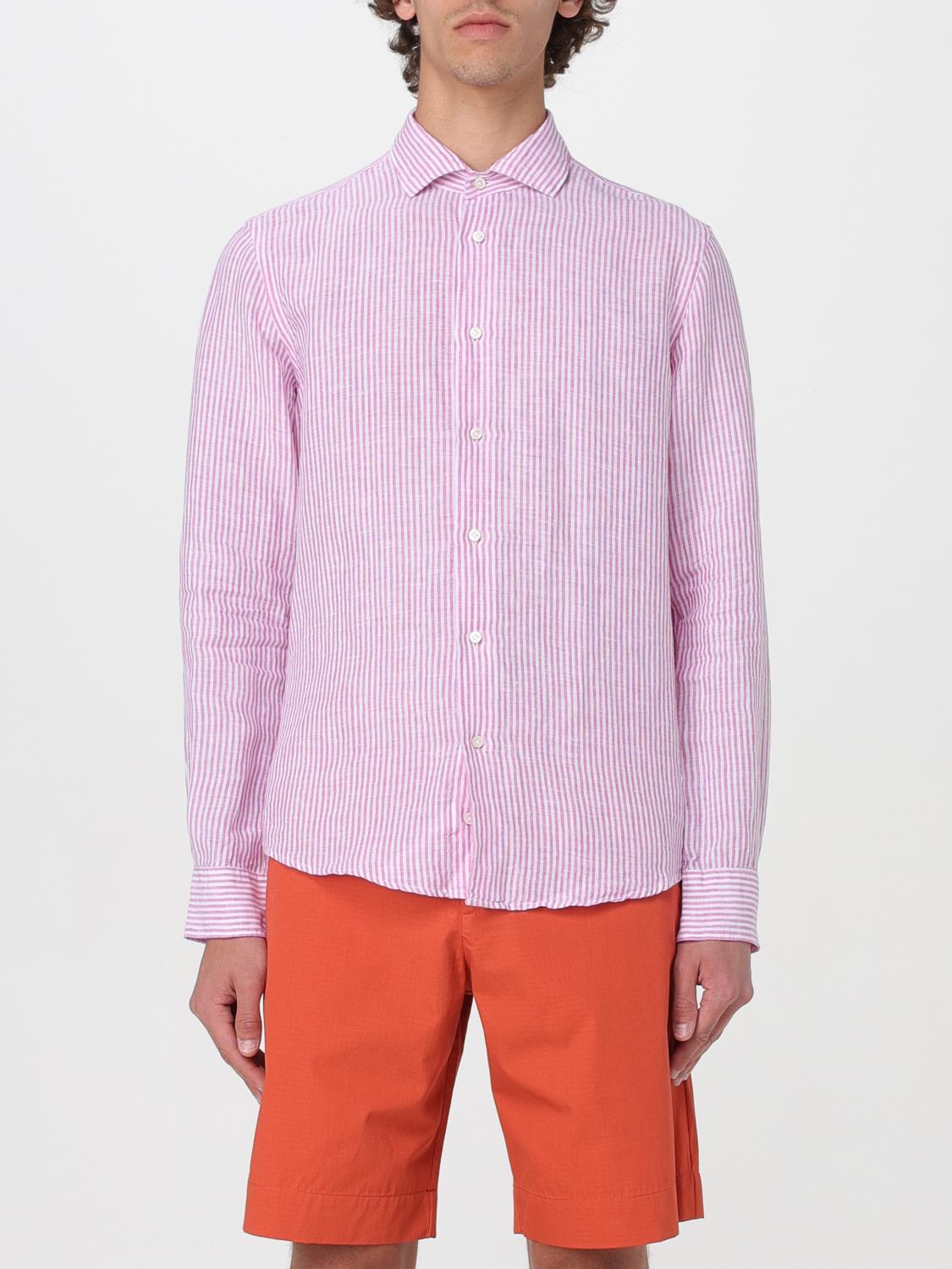 BRIAN DALES: Shirt men - Pink | Brian Dales shirt ST8923BS56WSP online ...