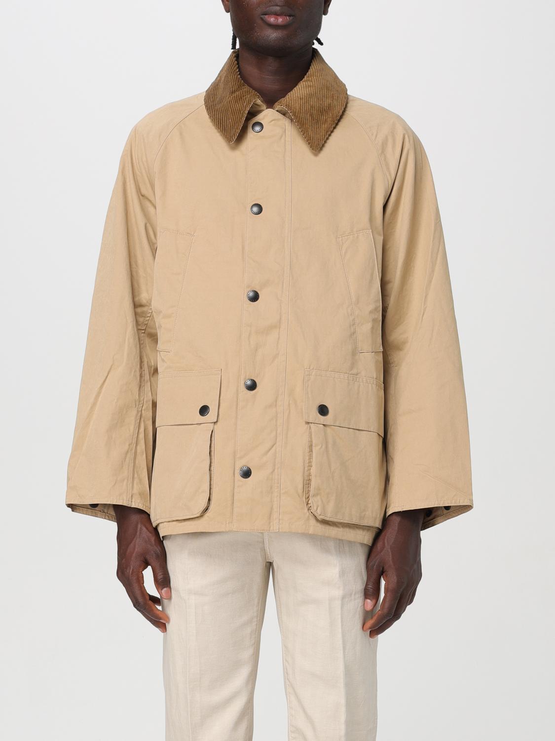 BARBOUR: Coat men - Beige | Barbour jacket MCA0933 online at GIGLIO.COM