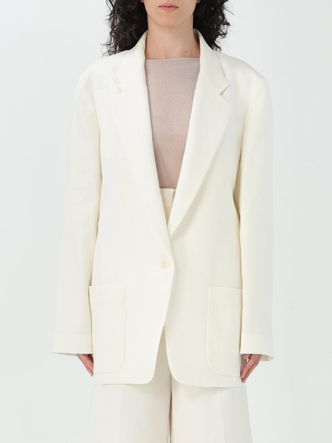 THE ROW: Jacket woman - White | The Row blazer 7800W2929 online at ...