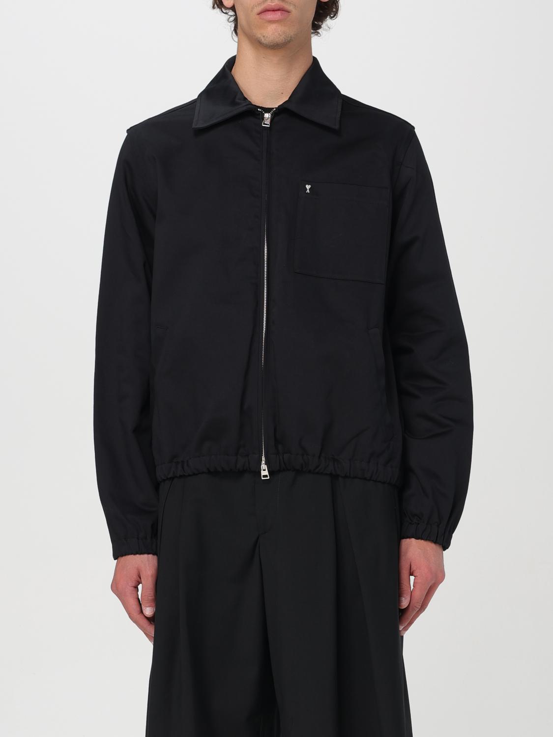 AMI PARIS: Jacket men - Black | Ami Paris jacket HJK053CO0009 online at ...