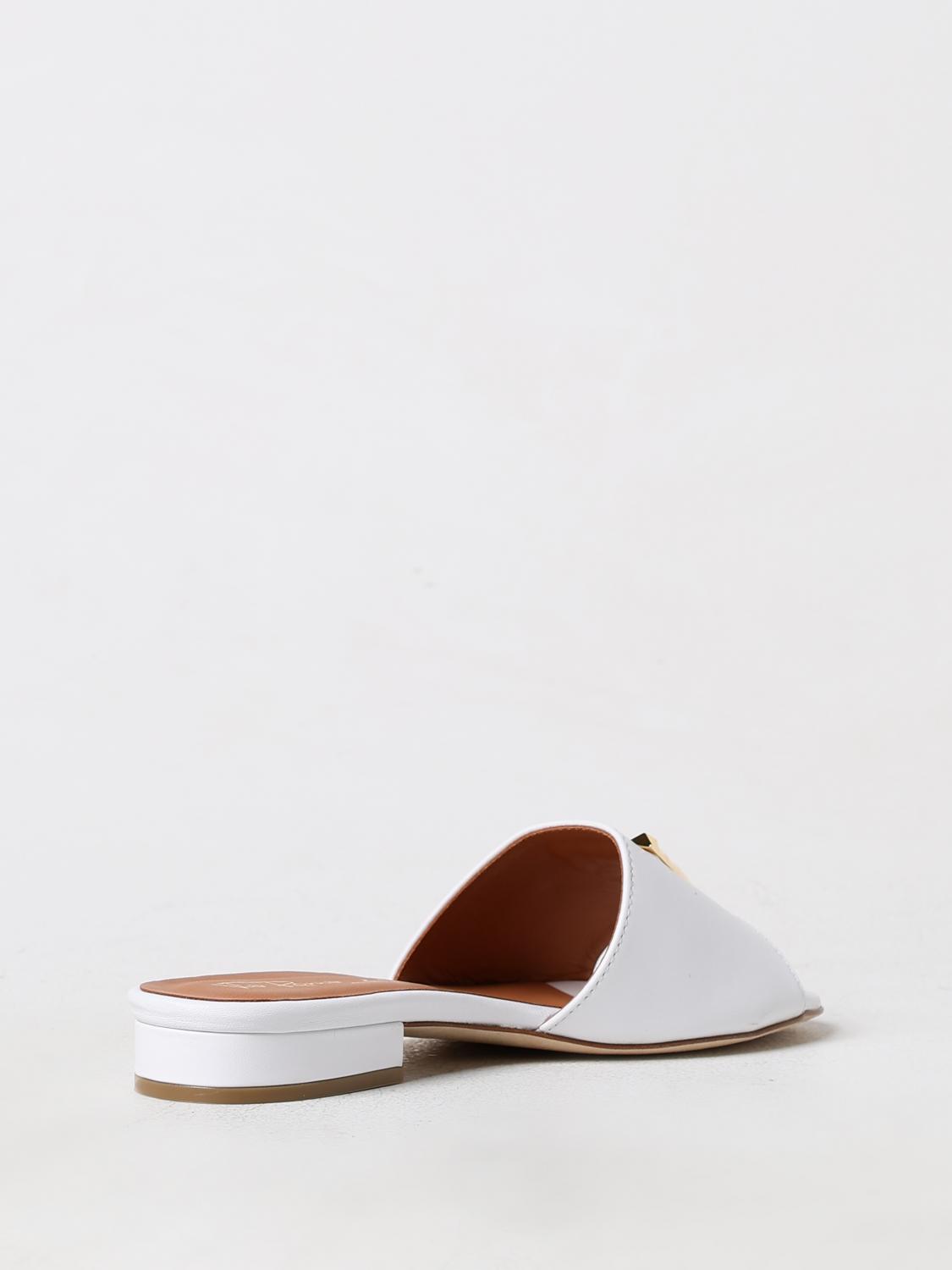 VIA ROMA 15: women's flat sandals - White | Via Roma 15 flat sandals ...