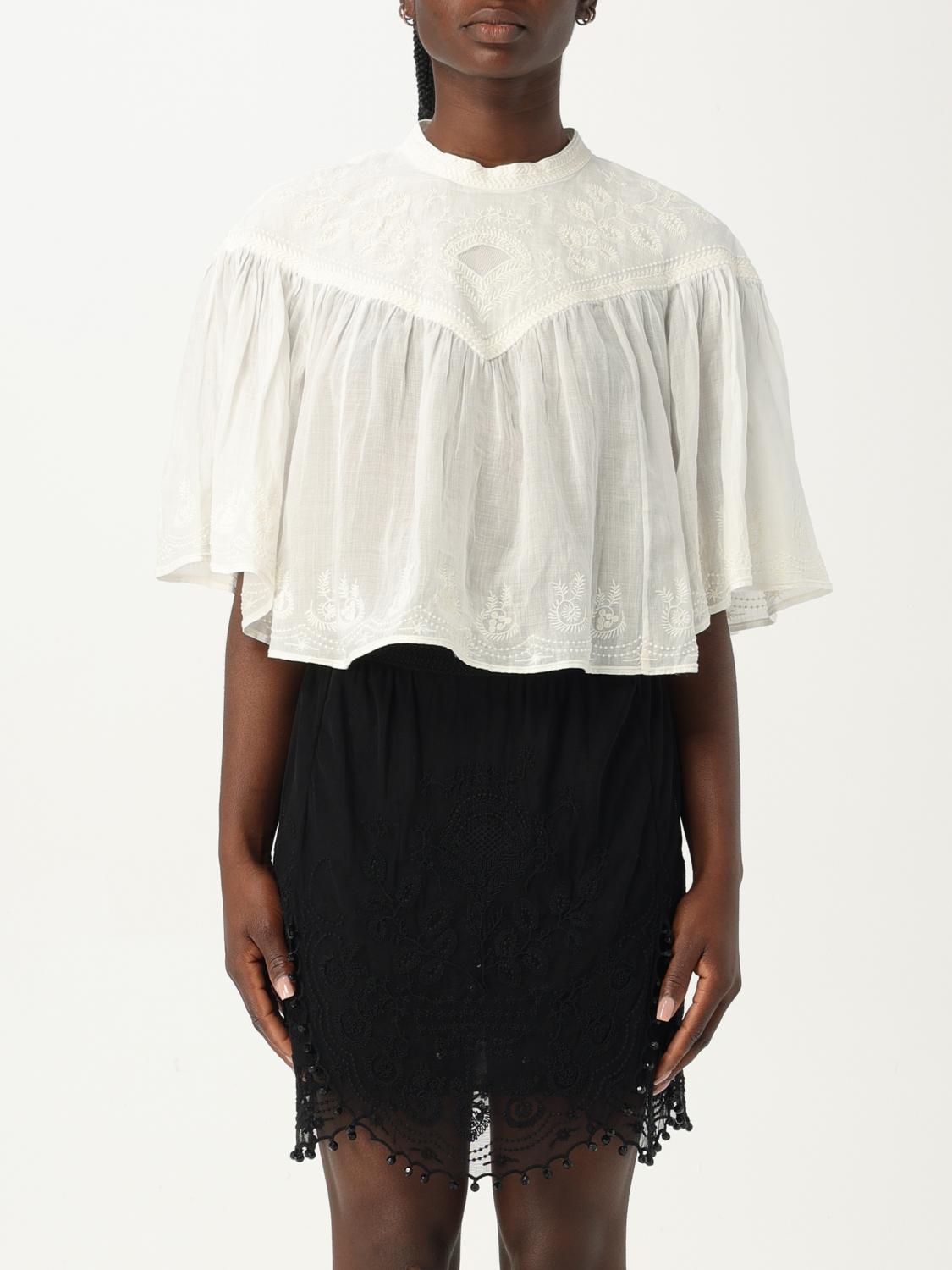 ISABEL MARANT: Shirt woman - White | Isabel Marant top HT0451FAB2J20I ...