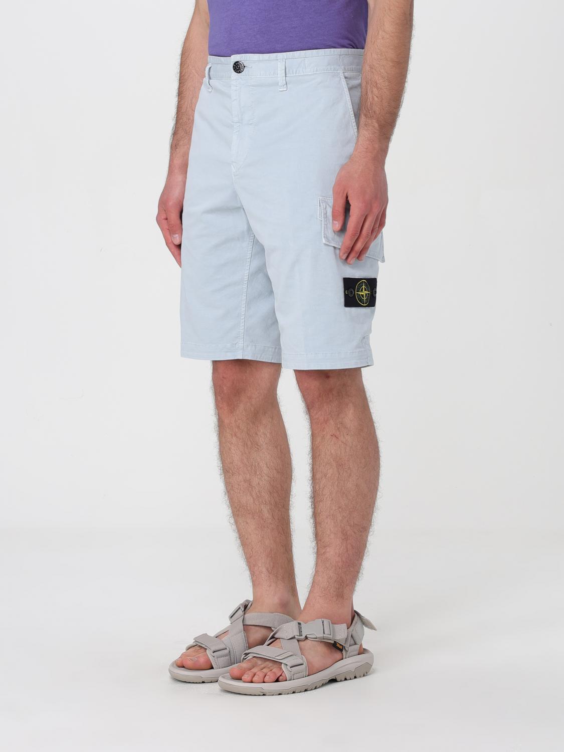 STONE ISLAND: Short men - Ice | Stone Island shorts L1204 online at ...