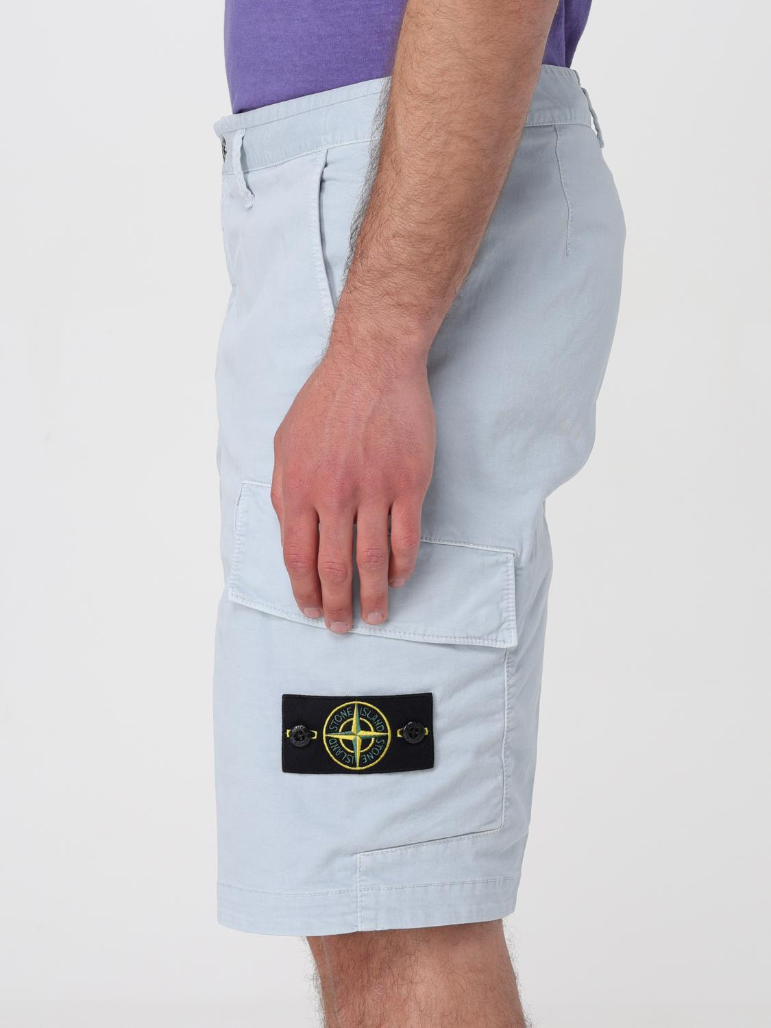 STONE ISLAND: Short men - Ice | Stone Island shorts L1204 online at ...