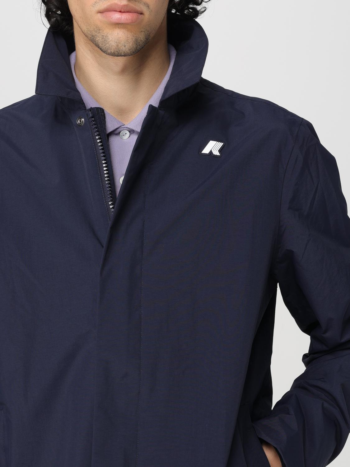 K-WAY: Coat men - Blue | K-Way jacket K1141RW online at GIGLIO.COM