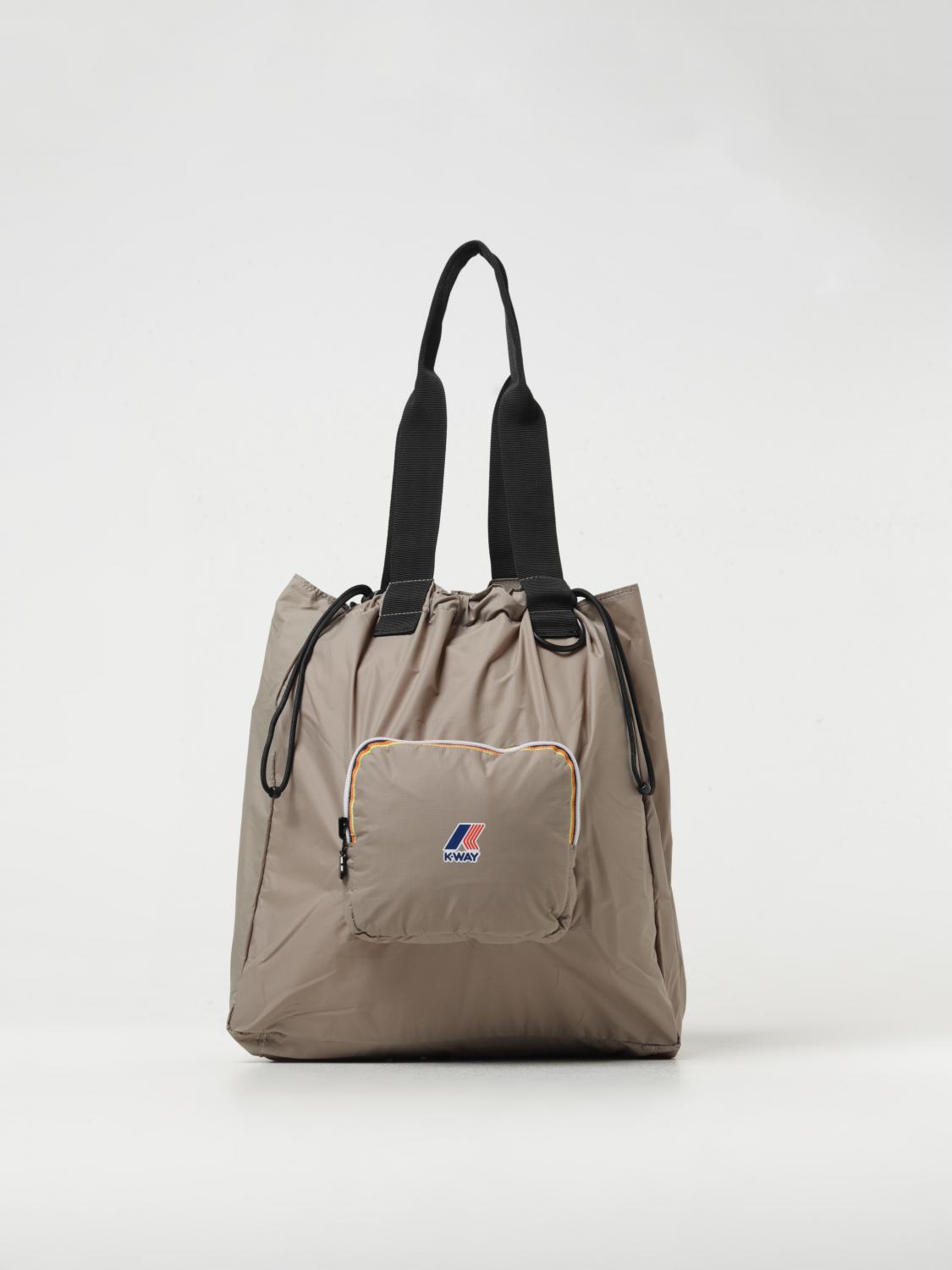 K-WAY: Shoulder bag woman - Beige | K-Way shoulder bag K11287W online ...
