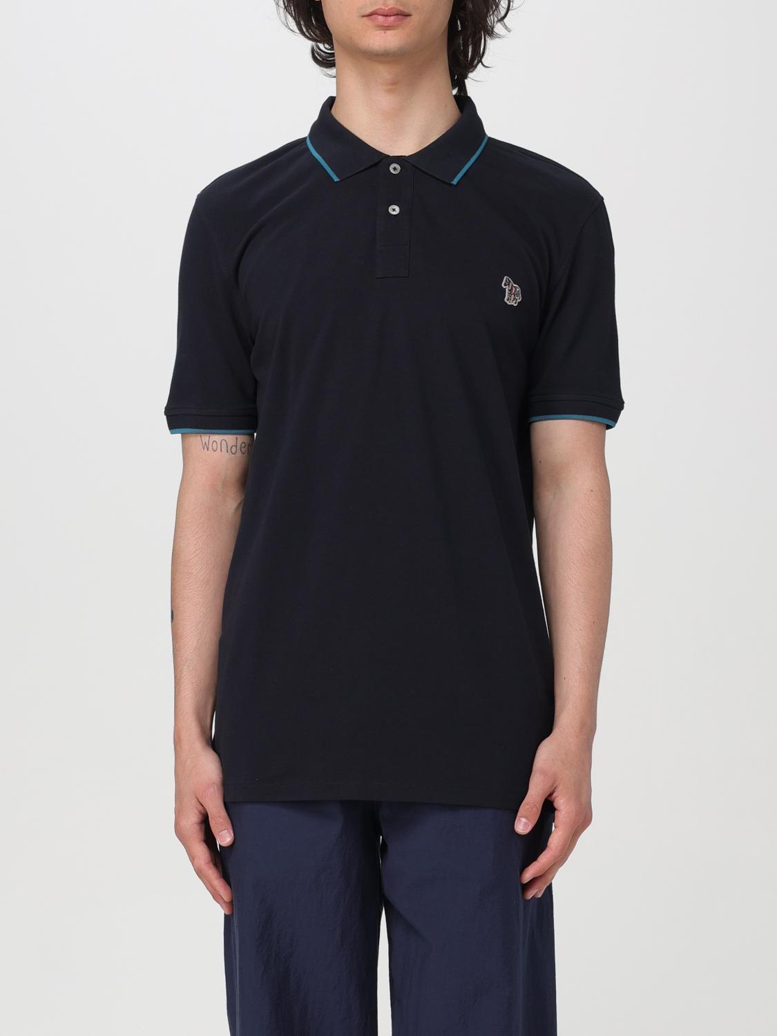 PS PAUL SMITH: Polo shirt men - Blue | Ps Paul Smith polo shirt ...