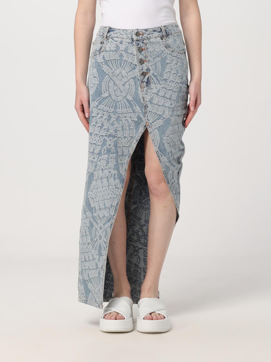 DAILY PAPER: Skirt woman - Blue | Daily Paper skirt 2411120 online at ...