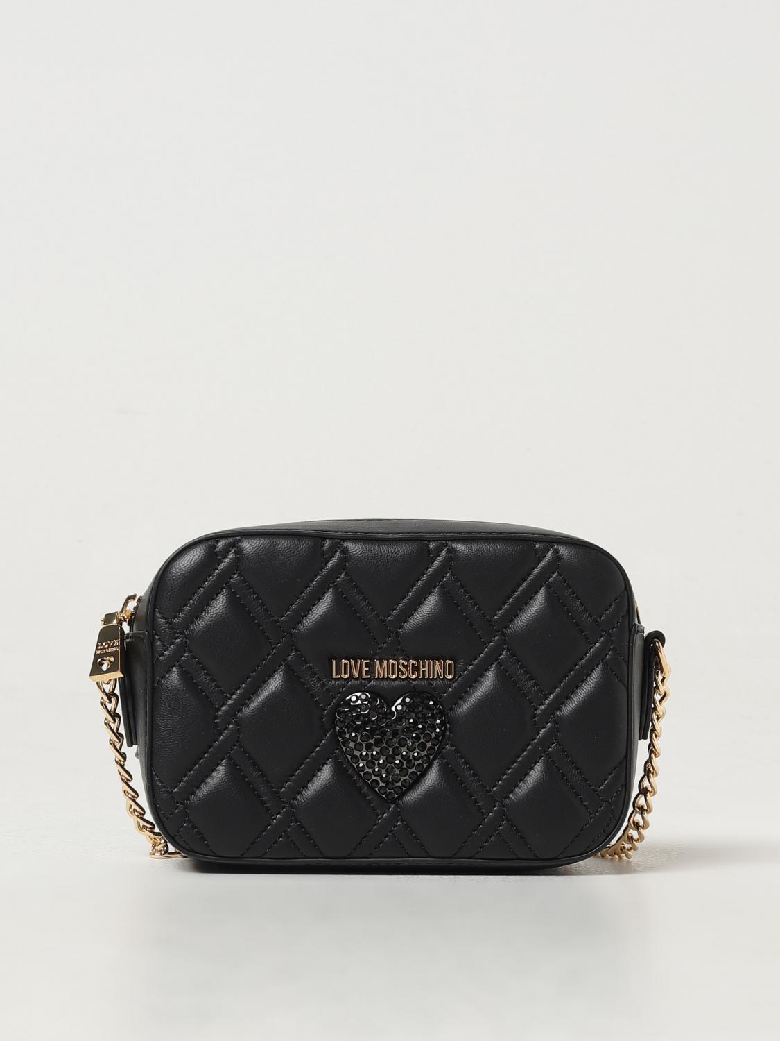 LOVE MOSCHINO: Shoulder bag woman - Black | Love Moschino mini bag ...