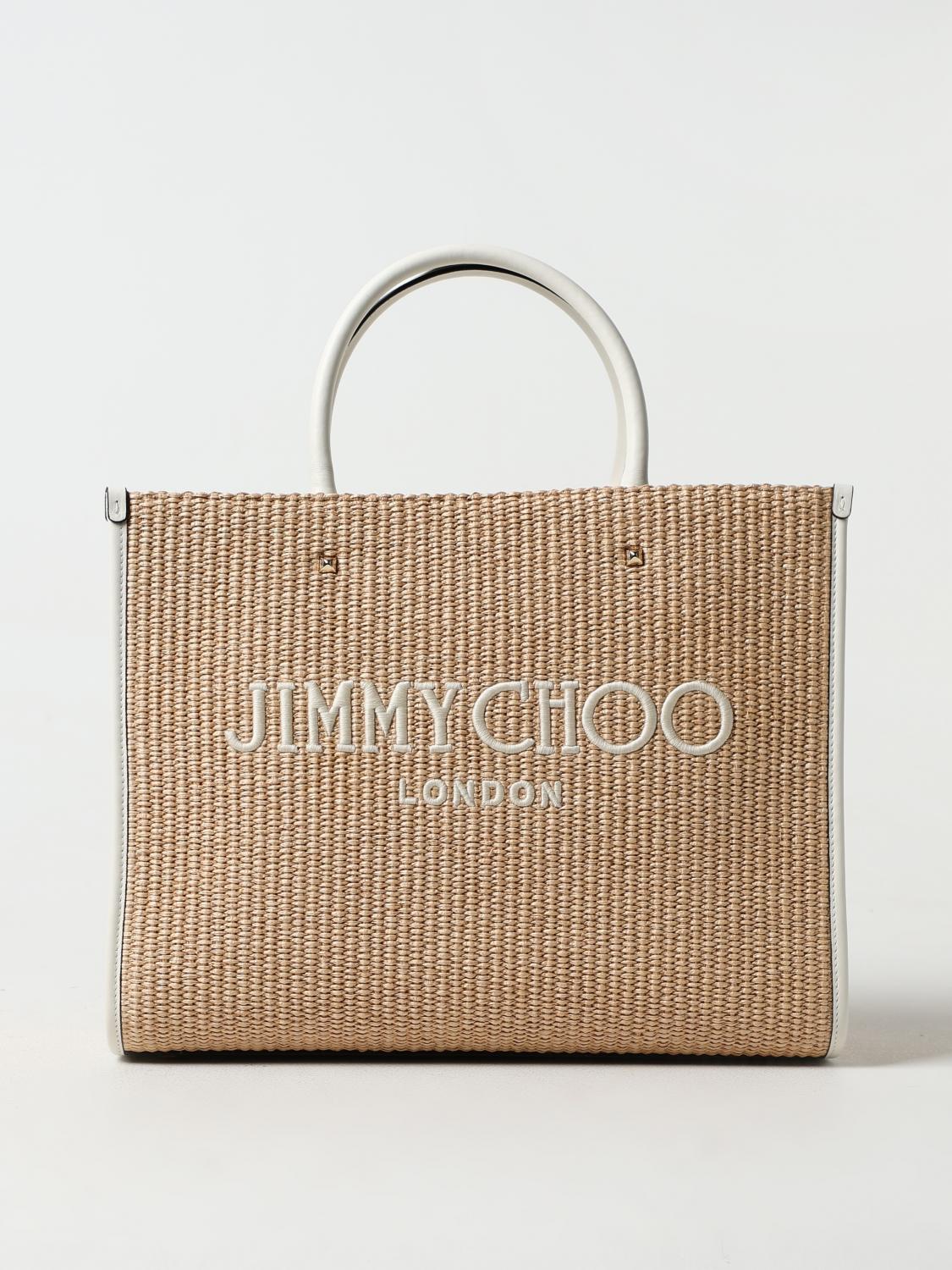 JIMMY CHOO: Handbag woman - Beige | Jimmy Choo tote bags AVENUEMTOTEJYC ...