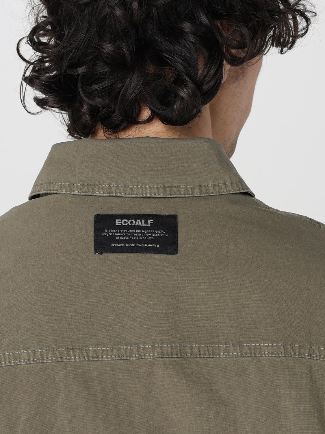 ECOALF: Jacket men - Green | Ecoalf jacket MCMGAJKSAHAR0753S24 online ...