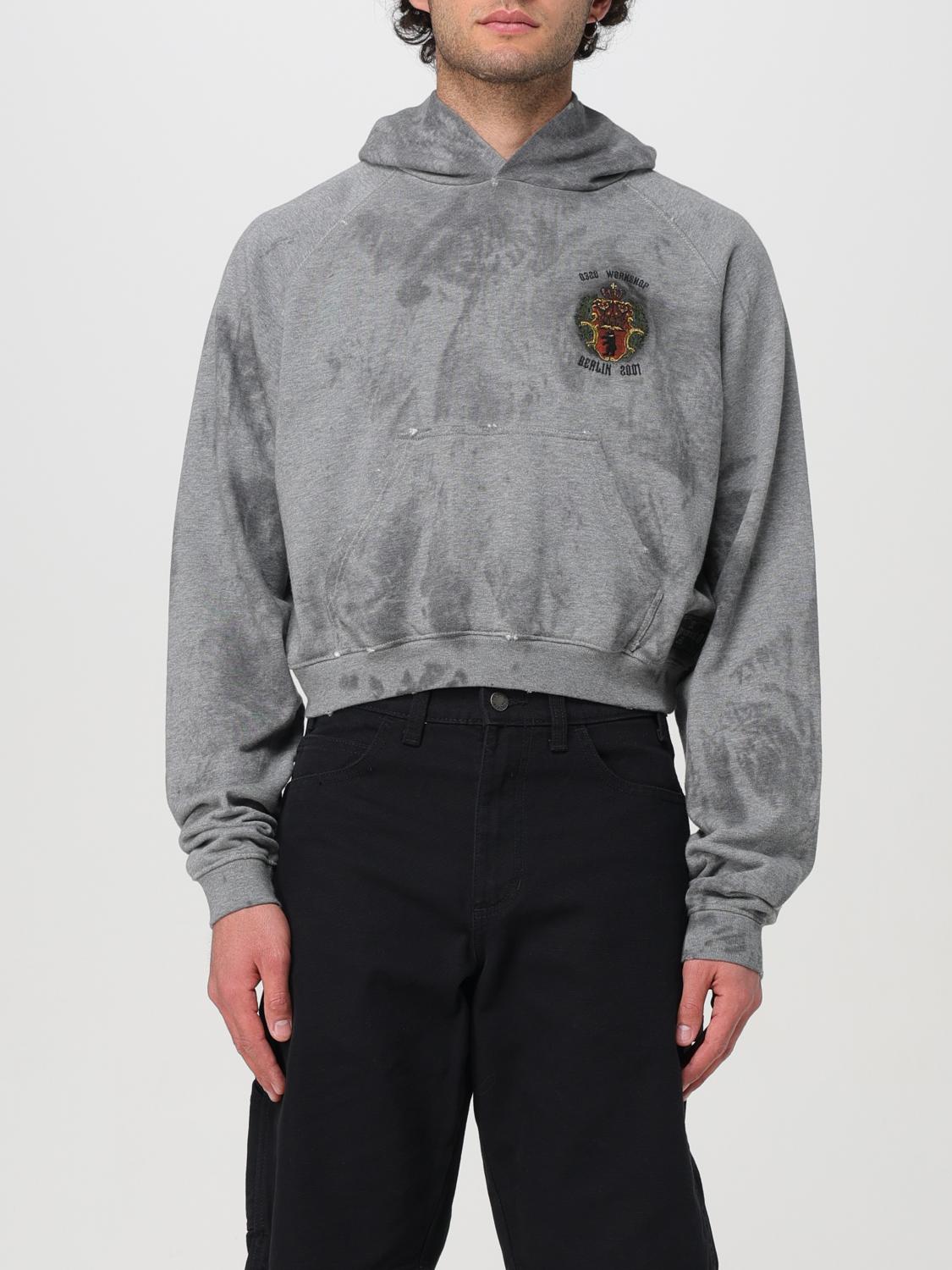 032C: Sweater men - Grey | 032C sweater C2050 online at GIGLIO.COM